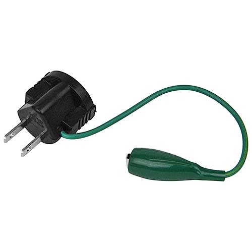 【特長】 ●3芯アースピンタイプ電源プラグを2芯アース線(ワニ口クリップタイプ)付電源プラグに変換します 【用途】 ●電源プラグ変換用アダプター 【仕様】 ●交流電圧：125V ●許容電流：15A ●アースピン接続対応 ●商品サイズ：幅25...