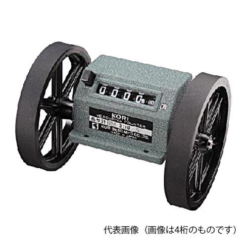 【特長】 ●布、紙、ビニール、鉄板などあらゆる物を計測するカウンターです。 【仕様】 ●タイプ：標準 ●桁数：5 ●回転方向：正回転 ●最小単位：10cm ●最大指示値：999990m ●リセット（0戻し）：押ボタン ●取付寸法：前後62X...
