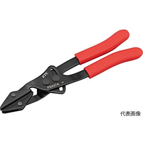 【特長】 ●無段階自動ロック機構を採用しています。 ●対象物を挟み、握るだけでプライヤがロックするため、スピーディーな作業ができます。 ●グリップを開くだけで保持を開放できます。 【用途】 ●ホース類閉塞作業用工具に 【仕様】 ●全長(mm...