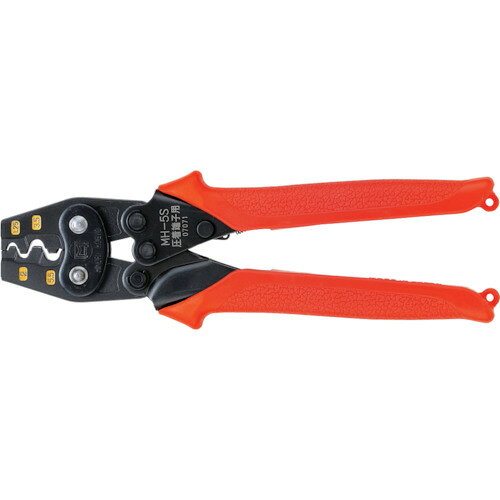 【特長】 ●屋内配線用電線接続工具JIS C 9711適合品です。 ●耐久性、連続試験回数3万5千回合格です。 ●適正な圧着ができるまでダイスが開かない成形確認機構を内蔵しています。 ●手のひらサイズのミニタイプです。 ●圧着マークがくっき...