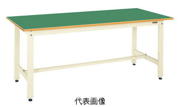 【特長】●本体は角パイプ（構造用鋼管）を使用しているため非常に堅牢でしかもホコリが溜まりません。 ●座り作業用 ●組立式 【仕様】 ●外寸：W1200×D900×H740mm●均等耐荷重：300kg●質量：26kg●本体色：グリーン●天板：...