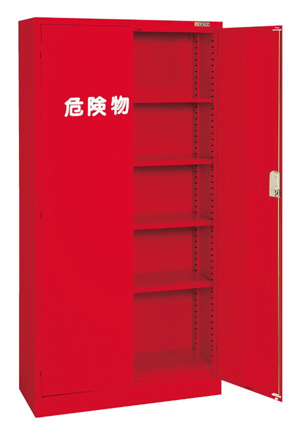 【特長】●赤色で何処に設置しても目立ちます。 ●完成品 【仕様】 ●外寸：W880×D380×H1790mm●内寸：W808×D340×H1626.5mm●カラー：レッド●質量：40kg●棚板寸法：W859×D310×H19mm●セット内容...