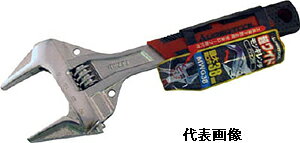 【特長】 ●今までになかった超ワイドな口開き。 ●強度は、JIS.H級をクリア。 ●手にやさしいグリップ付。 【用途】●狭い場所での作業に最適なモンキレンチ 【仕様】 ●全長(mm):210 ●最大口開き(mm):38 ●質量:290g 【...