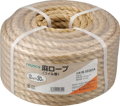 【特長】●天然素材なので腐食し、土に還元されます●摩擦に非常に強いロープです。【用途】●街路樹の結束造園樹木の根巻。【仕様】色：茶線径(mm)：12長さ(m)：30包装形態：バンド掛巻3つ打【材質】 麻【セット内容】切断後の端面はセロテープ...