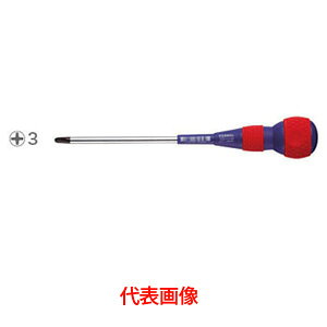 【特長】●グリップにはオリジナルのソフト樹脂を使用しています。 【用途】 【仕様】 ●全身焼入 ●刃先:マグネット入り ●高精度ブラックポイント加工 ●刃先:[[（+）]]3 ●軸長(mm):150 ●全長(mm):250 ●軸径(mm):...