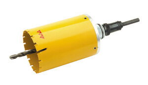 ●ワイドチップの採用により切削屑の除去が簡単●シャンクとボディの着脱がワンタッチワンタッチダイヤモンドコアのボディへの交換も可●サイズ：155mmφ●シャンク径：13mmφ●全長：310mm●有効長：130mm新開発マルチ刃型でサイディング...