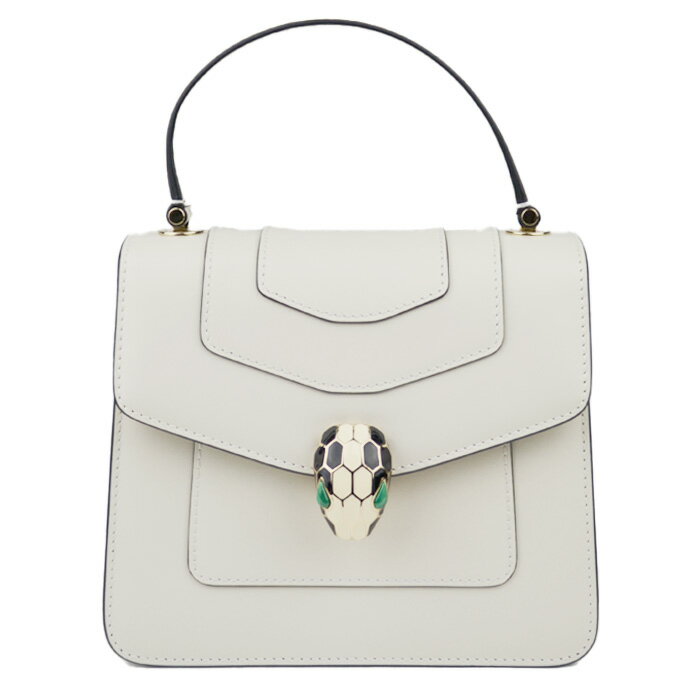 商 品 説 明 ブ ラ ン ド ブルガリ BVLGARI 商 品 名 セルペンティ フォーエバー バッグ 商品ランク SAランク 素 材 レザー カラー ホワイト サ イ ズ 本体：(約)W：18.3cm ×H：15.3cm×D：8.2cm...