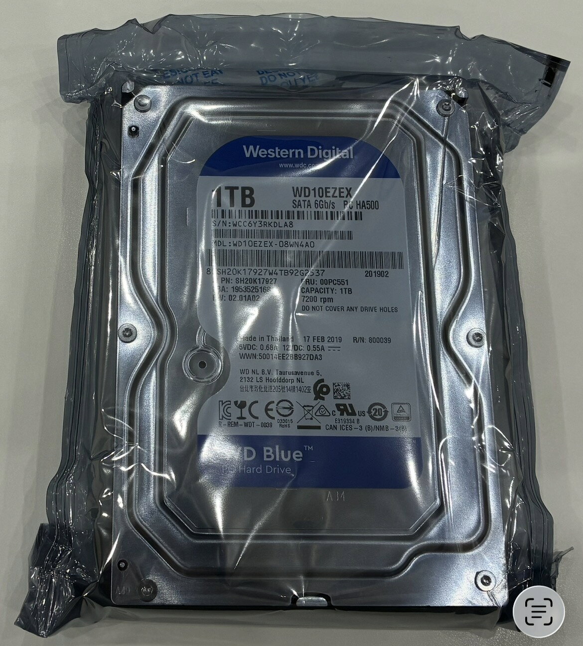 商品情報商品詳細WD Blue 3.5インチ内蔵HDD 1TB SATA6.0Gb/s 7200rpm 64MB WD10EZEX状態：新品バルク (新品ですが、本体のみ、化粧箱などございません)保証：1か月保証致します (メーカー保証ござ...