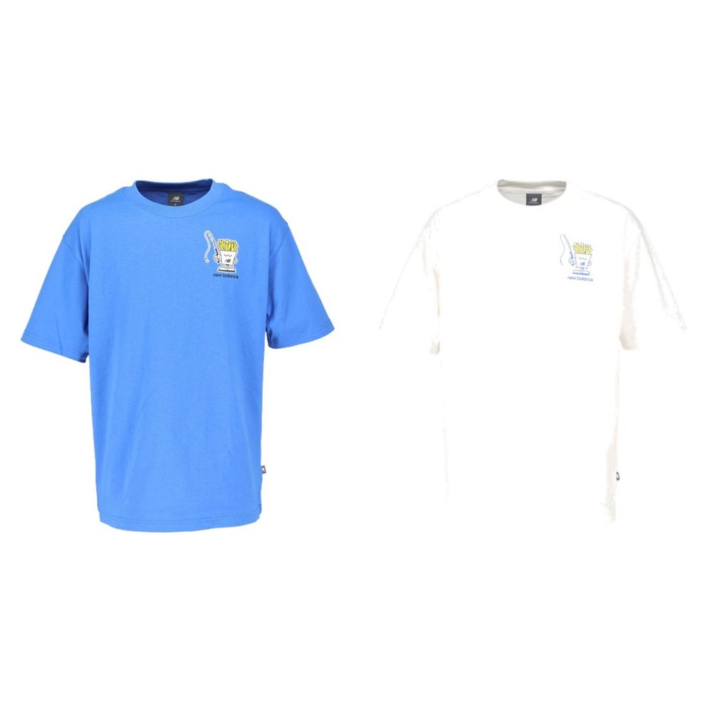 (AA2) (WT) メーカー希望小売価格はメーカーカタログに基づいて掲載しています。 Fish and Chipsをデザインした遊び心のあるグラフィックTシャツ。ニューバランスに縁がある場所の食文化にインスパイアされたグラフィックデザイン...