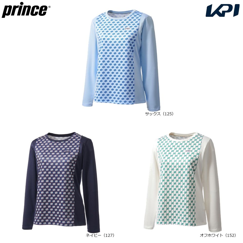 サックス(125) ネイビー(127) オフホワイト(152) メーカー希望小売価格はメーカーカタログに基づいて掲載しています。 Princeの「P」をモチーフにしたモノグラムをプリントしたロングスリーブシャツ 商品説明 素材・混率：ソフト...