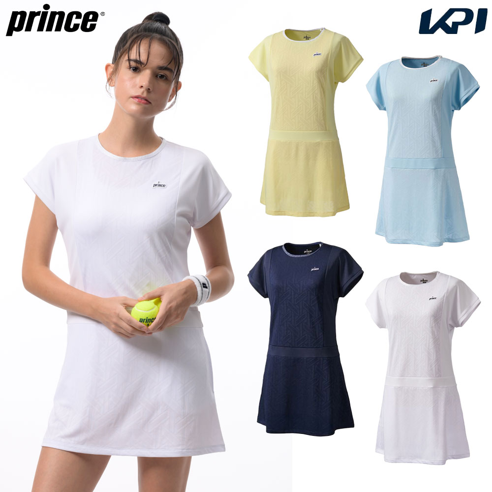 ライムイエロー(075) サックス(125) ネイビー(127) ホワイト(146) メーカー希望小売価格はメーカーカタログに基づいて掲載しています。 透け感のあるジャガード素材を使用したワンピース　衿にラメバインダーを使用 商品説明 素材...