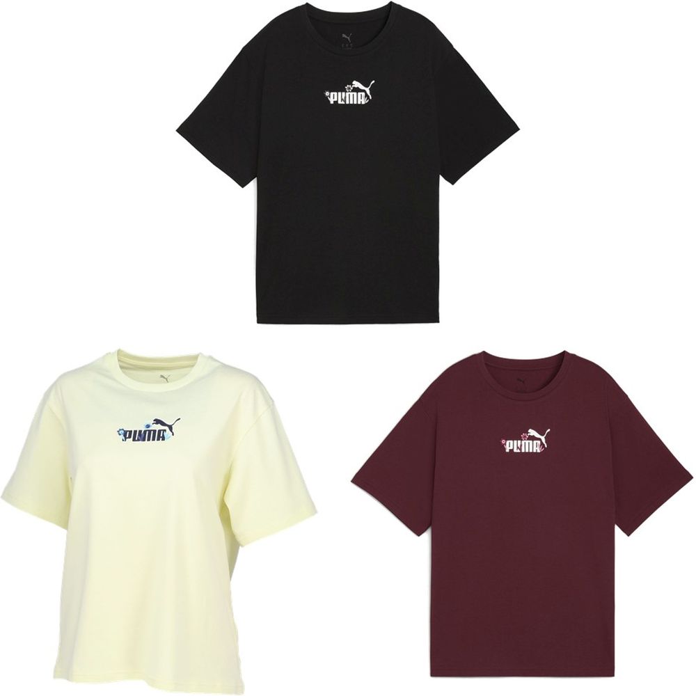 PUMABlack(01) GOLDMOON(35) RubyShimmer(96) メーカー希望小売価格はメーカーカタログに基づいて掲載しています。 ベーシックで日常使いしやすいESSシリーズのTシャツ。リサイクルコットンを20%以上使用...