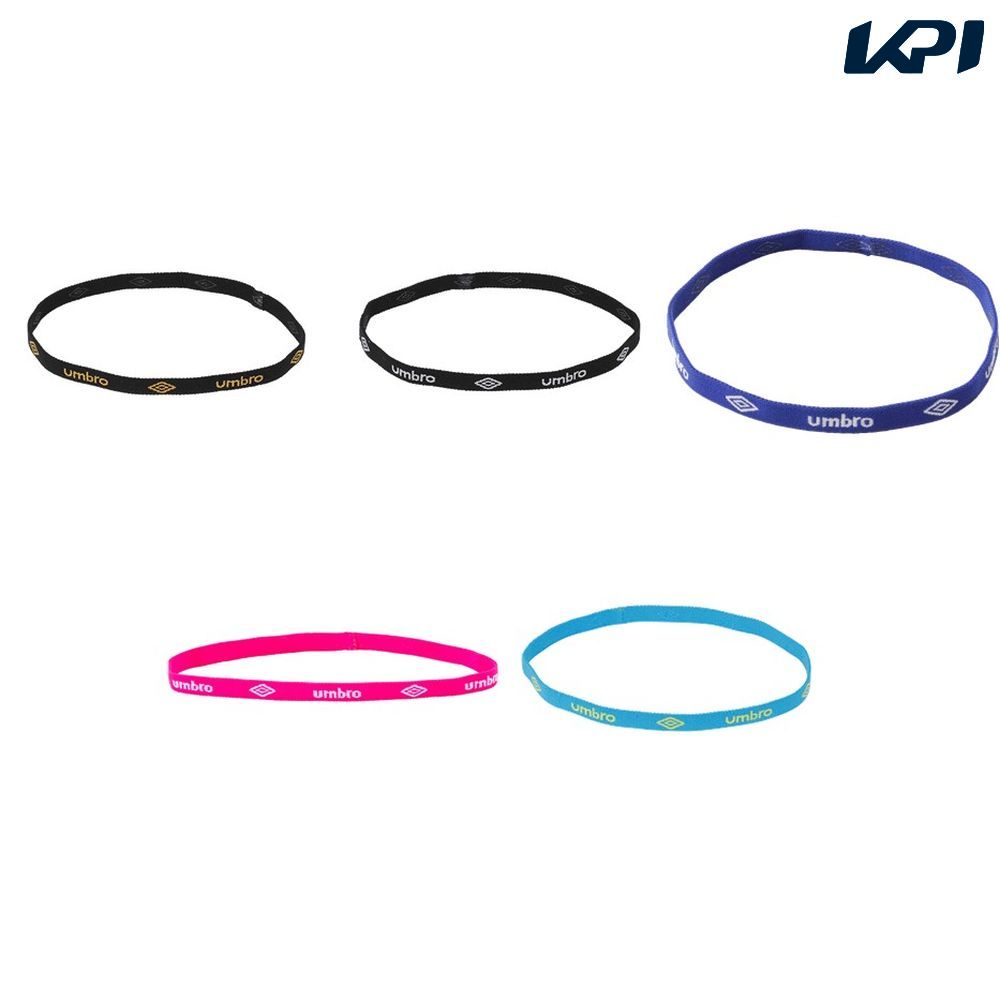 ブラック×ゴールド(BKGD) ブラック×ホワイト(BKWH) ブルー(BLU) ピンク(PNK) Lブルー×YLW(SNIC) メーカー希望小売価格はメーカーカタログに基づいて掲載しています。 umbroロゴ入りヘアバンド。 商品説明 素...