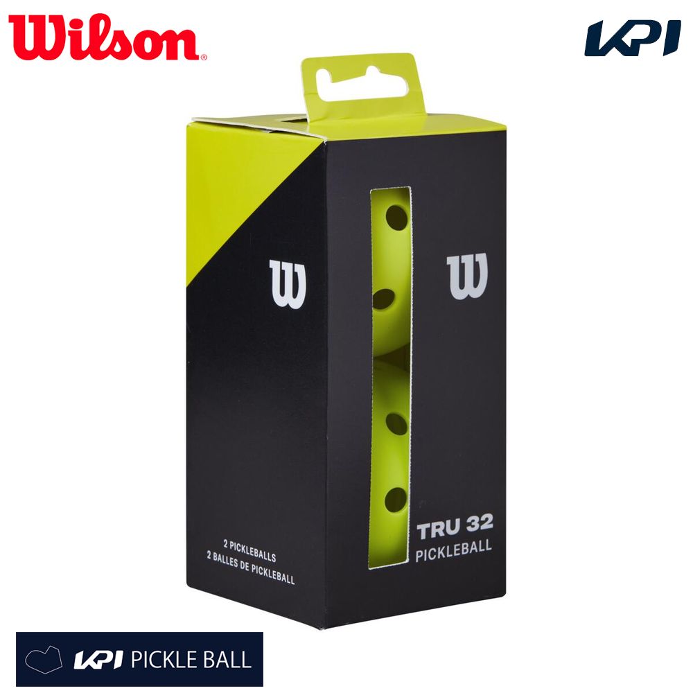 メーカー希望小売価格はメーカーカタログに基づいて掲載しています。 ウイルソン Wilson ピックルボール ボール ピックルボールボール TRU 32 2球パック 2025新製品