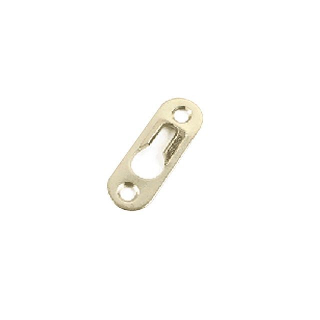 家具固定金具(引っかけ用)ゴールド 家具の固定金具です。 壁などにネジを打ち、差し込んで下げると固定が出来ます。 時計や、フレームなどの固定、棚の固定に。