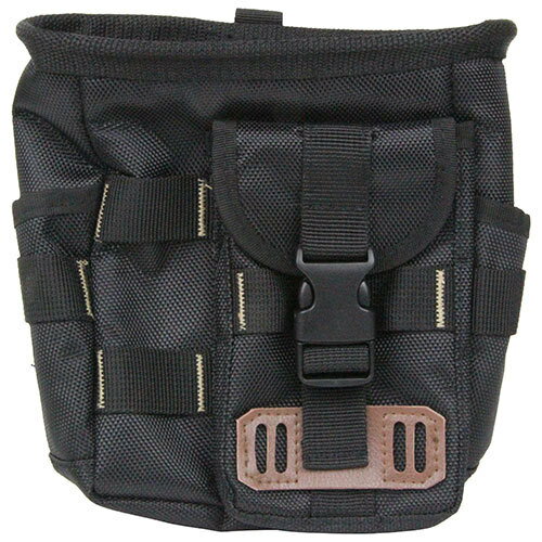 高強度ポリエステル素材を使用しているので、ハードな作業にも耐えられるタフな設計のツールポーチです。【用途】携帯用品の収納。【機能】大容量巾着付きメインポケットとワンタッチバックル付きポケットがついています。　　　　スマートフォンや携帯用品の...