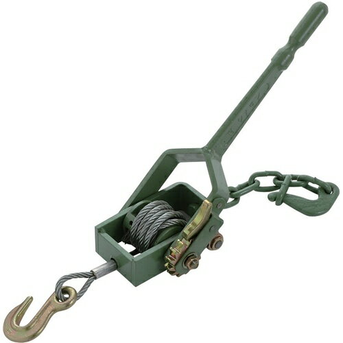 ハンドル操作が簡単で、効率よく荷締作業が出来ます。■用途中型トラック用。■機能ハンドル操作が非常に軽く、効率の良い荷締作業ができます。安全設計で使いやすい箱型タイプです。●ワイヤー長さ:8mm×1.7m。●重量:6.1kg。●使用荷重:80...