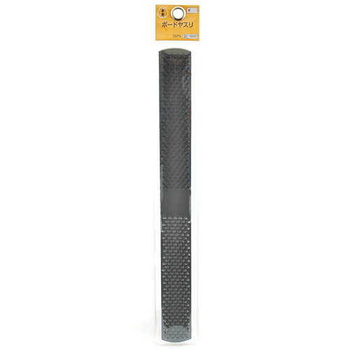 木工ボード用ヤスリです。■用途木工ボードの研削・研磨。■機能木工ボード用荒仕上げ削りに使用できます。●全長:350mm。●目:荒/仕上。