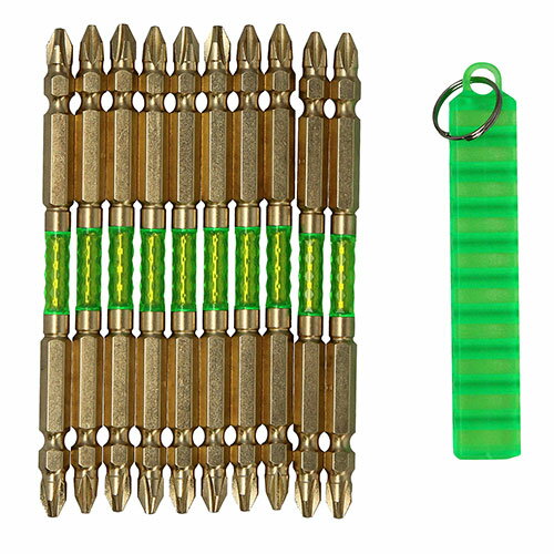 ■用途各種ネジの締め付け作業に。■機能衝撃吸収樹脂を装着し、高耐久を誇るビットです。40Vの充電インパクトドライバーにも対応しています。高負荷なネジ締め作業にも対応可能です。■仕様・スペック●刃先：＋2番。●全長：110mm。■材質●特殊鋼。