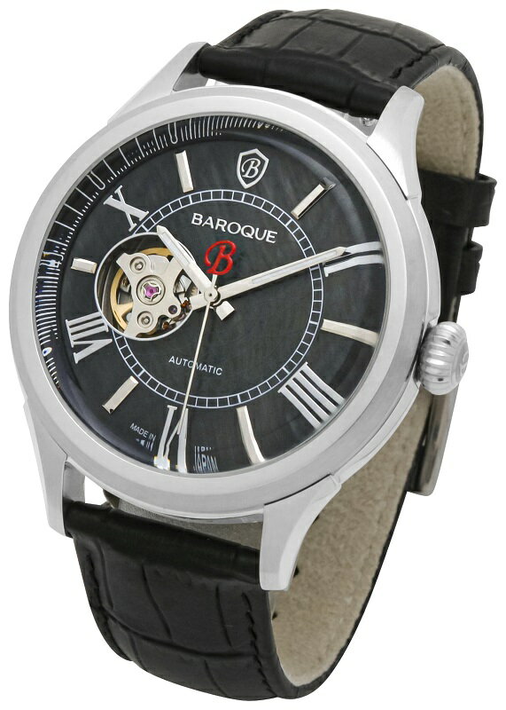 【品番】BA3004S-60BK 【ムーブメント】自動巻（セイコーエプソンYN71） 【素材】ステンレススティール 牛本革イタリアンレザー 【文字盤】ブラックマザーオブパール 【防水】日常生活防水（5気圧） 【サイズ】直径約41.5mm 【...