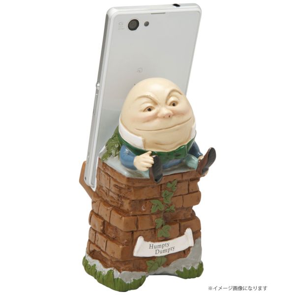 スマホスタンド（ハンプティダンプティ） ■サイズ 7.8W×9.8L×14.2Hcm ■材質 レジン ■JANコード：4945119083352 ■品番：SR-0783 スマートフォン用 スマホ用 スタンド 記念 思い出 作品 便利 SNS...