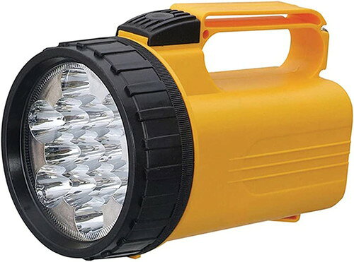 13個のLEDで光が届く超高性能ライト 単1形乾電池4個で連続約50時間使用可能 LED電球の寿命は約10万時間！ 停電・地震等の備えに、アウトドア等に！ ストラップ付 ■サイズ・重量 サイズ：(約)16.9×10.7cm ■重量：(約)2...