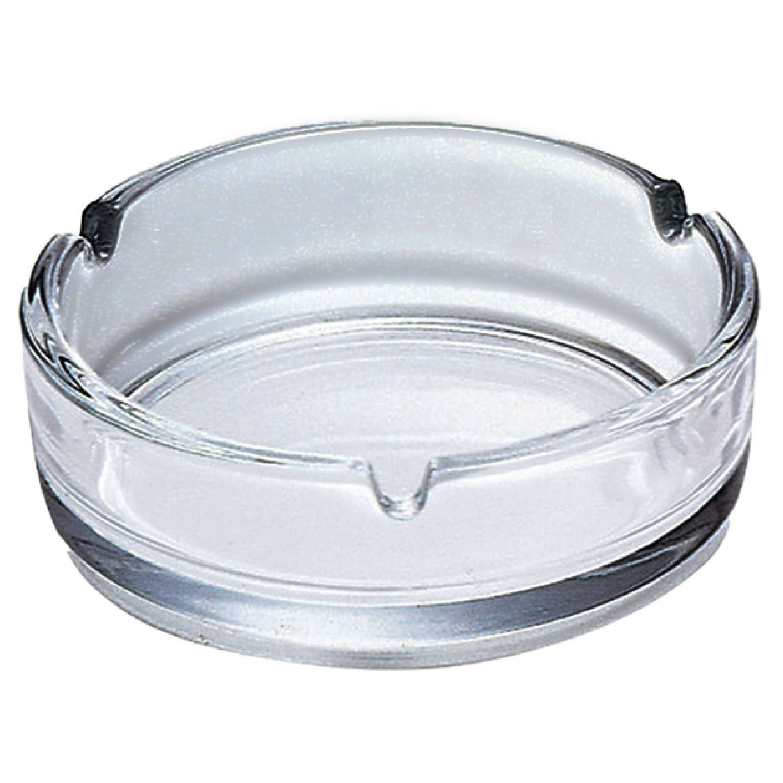 高級感あふれるガラス灰皿！シンプルで使いやすい三ツ受け口デザイン！ ■品名 :灰皿 ■品番:5314 ■JANコード:4961373038044 ■セット内容:本体のみ ■重量:220g ■材質:ガラス ■サイズ:φ105×H33mm 透明...