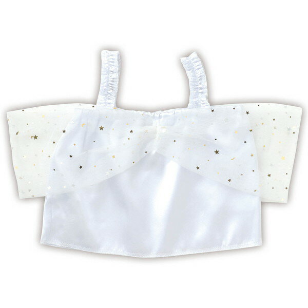 チュール付きのおしゃれなオフショルダーシャツ! ■品名 :ソフトサテン オフショルダーシャツ 白 J ■品番:19289 ■JANコード:4521718192895 ■セット内容:本体のみ ■重量:45g ■材質:ポリエステル ■完成サイズ...