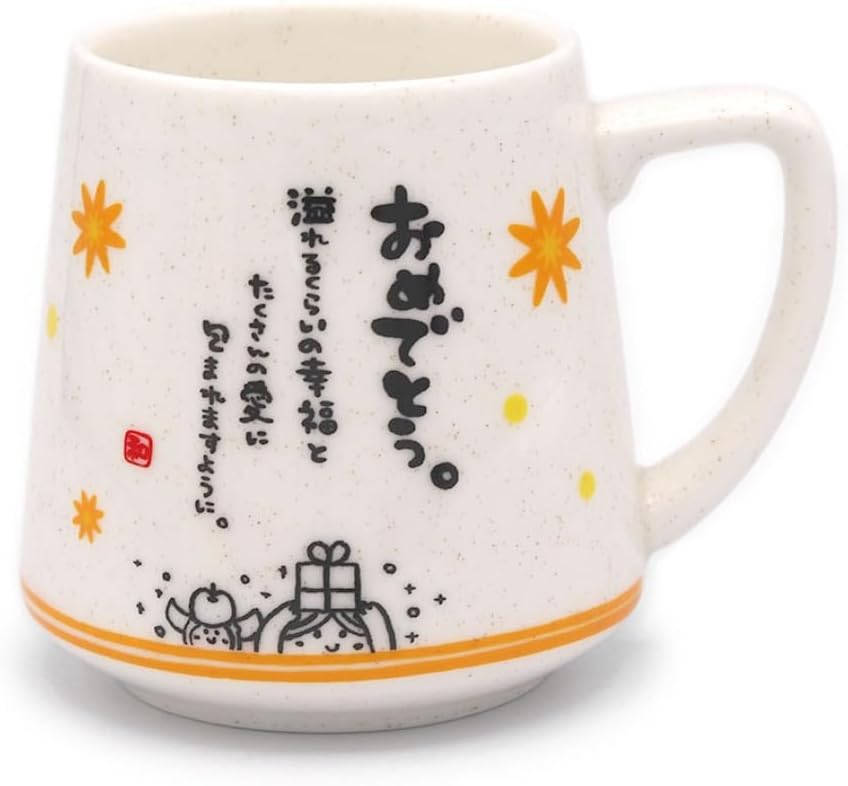 恋人や家族、友人など大切な人へ素直な気持ちをマグカップにこめた贈り物。誕生日や、母の日、結婚、新生活等幅広いシーンで使用することが出来ます。 ■原産国：日本 ■商品サイズ：現品約11．3×8．5×9cm ■ 商品材料： 陶器 ■容量＝約25...