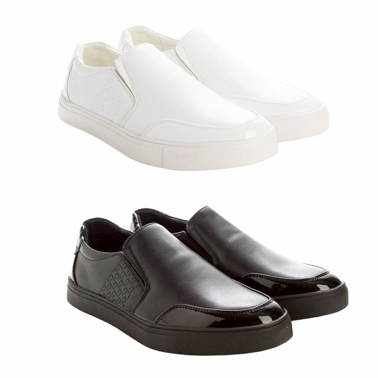 【長期保管による多少の変色有りの為、訳アリ特価！】 甲 スムース と 踵つま先 エナメル の さりげないコントラストがモード感のあるデッキシューズ。 シンプルなデザインなので様々なコーディネートに取り入れやすく、 カジュアルにもキレイめにも...