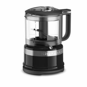 KitchenAid(キッチンエイド) 9KFC3516-OB ミニフードプロセッサー 3.5カップ オニキスブラック●蓋には、液体注入ホールがあり、食材を刻みながらオイルや果汁などを注入することができ、調理ジャー内でノンストップでソースや...