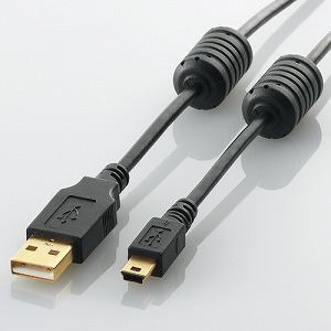 ・ケーブル長：5.0m・コネクタ形状： USB（A）オス - USB（mini-B）オス ・対応機種： USB（Aタイプ）端子を持つパソコン及びUSB（mini-B）端子を持つ機器 ・規格： USB2.0規格（HI-SPEEDモード）認証 ...