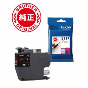 ブラザー LC3117M 【純正】 インクカートリッジ マゼンタ●交換用インクカートリッジインクジェット複合機用のインクカートリッジです。【仕様】対応機種：MFC-J6983CDW、MFC-J6583CDW、MFC-J5630CDW、MFC...