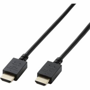 エレコム CAC-HDPY20BK HDMIケーブル Premium やわらか 2.0m ブラック ●配線しやすくクセが残りにくい、やわらかケーブルを採用。 4K(60P)およびHDRに対応し、18Gbpsの高速伝送で高画質映像と音声を充実...