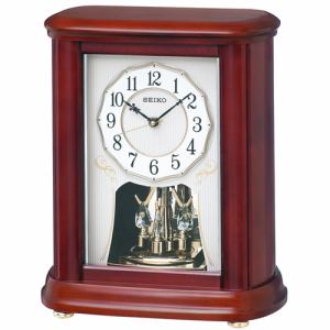 セイコークロックBY242B　電波置時計 スタンダード木枠の質感を活かした、オーソドックスで風格のある置時計商品仕様製品番号：BY242B枠材：木枠（アルダー・茶木地塗装） 前面：ガラスサイズ・重：295×250×147mm 2.3kg電池...
