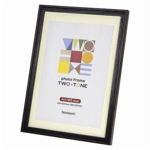 ナカバヤシ F-TMS-411-D ツートンフォトフレーム A4判/B5判 ブラック発売日：2018年8月11日●ツートンカラーのフォトフレーム2種類の木目柄を合わせたツートンカラーのフォトフレームです。【仕様】写真サイズ：A4、B5規格：...