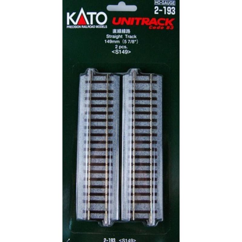 KATO HOゲージ 直線線路 149mm 2本入 2-193 鉄道模型用品<b>対象性別 :</b>男の子<b>対象年齢 :</b>8歳から
