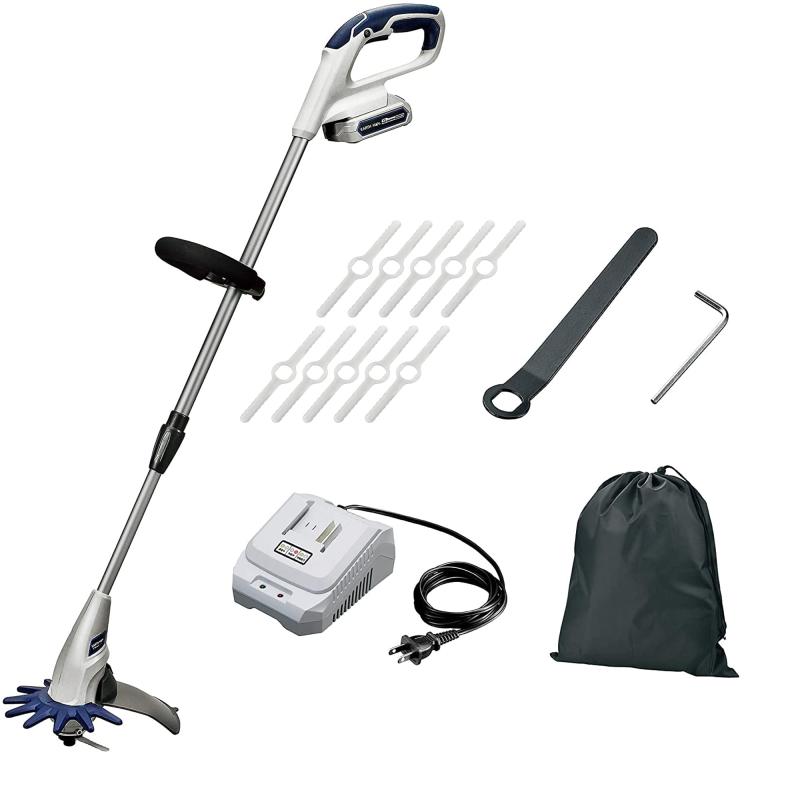 高儀(Takagi) EARTH MAN S-Link 14.4V 充電式ブレードグラストリマー GGT-144LiB 草刈り機芝生や柔らかい草の刈り込み、キワ刈りに枝打ち作業・壁や岩等に生えている草刈り作業などには、絶対に使用しないでくだ...