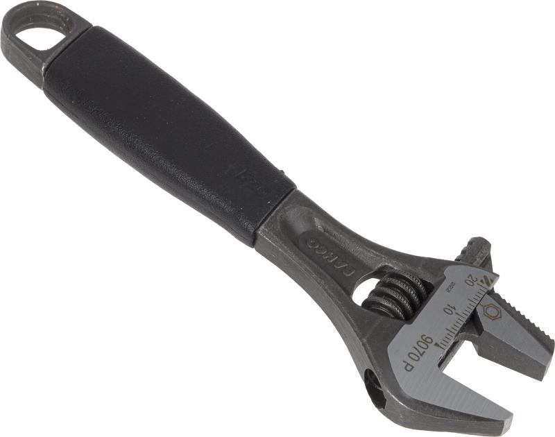 BAHCO(バーコ) Adjustable Wrench with Thermoplastic Handle and Pipe Grip パイプレンチ兼用モンキーレンチ 9070P原産国:スペイン全長(mm):158最大口開き(mm):21...