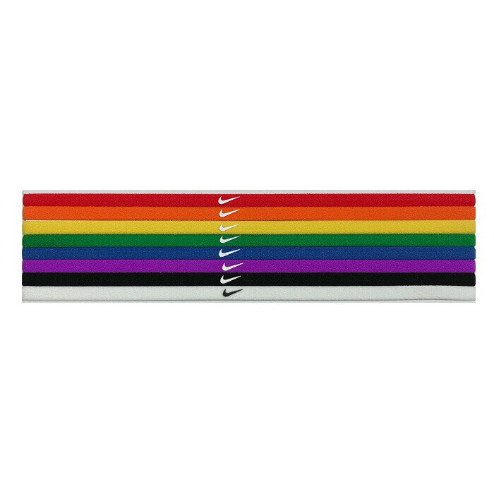 NIKE/ナイキ オールジャンル アクセサリー ヘアバン_ヘアゴムシリコン素材を加えた伸縮性のあるヘッドバンド。しっかりと髪を固定する。8本セット。■生産国■ベトナム■品質素材■ナイロン61%、ポリウレタン24%、シリコン15%■カラー■ピ...