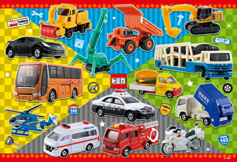 ピース数 こどもジグソー40ピース 完成サイズ 26cm×38cmパネルは別売りです。このサイズに合うパネル←クリックすると別ウィンドウで開きます。 作家名・作品名・商品シリーズ名 トミカ 特徴 【ラージピース】通常のピースに比べてピースサ...