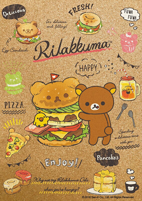 ピース数 108ピース 完成サイズ 18.2cm×25.7cmパネルは別売りです。このサイズに合うパネル←クリックすると別ウィンドウで開きます。 作家名・作品名・商品シリーズ名 リラックマRilakkuma/サンエックス 特徴 【コルクジグ...