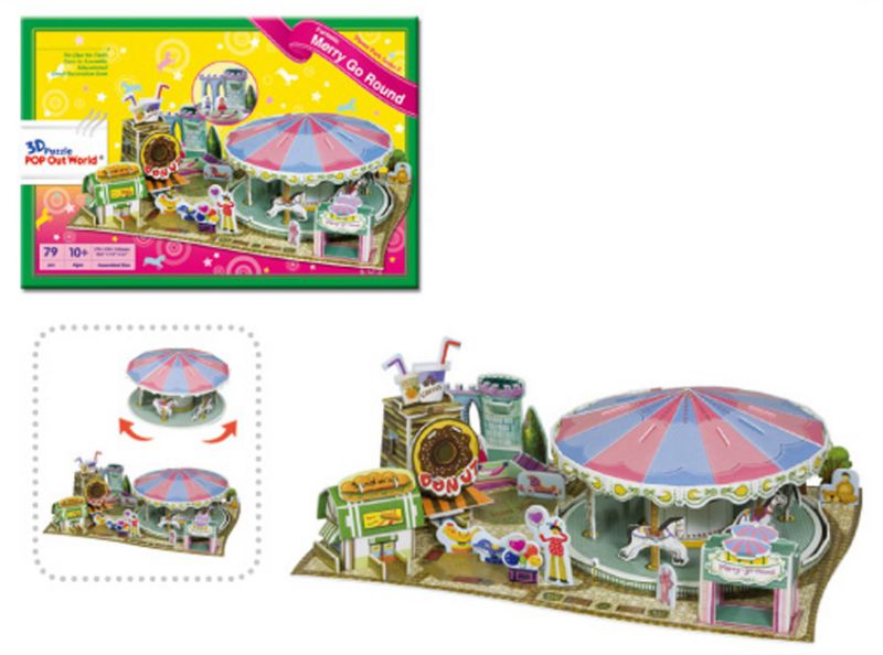 ピース数 79ピース 完成後サイズ 27×19×11cm 作家名・作品名・商品シリーズ名 3D PUZZLE/POP Out World/3D立体クラフトパズル 特徴 ポップ・アウト・ワールド（POP Out World)製品は、韓国Sch...