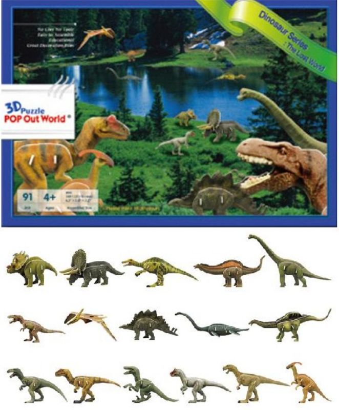 ピース数 合計91ピース 完成後サイズ 高さ約7cm 作家名・作品名・商品シリーズ名 3D PUZZLE/POP Out World/3D立体クラフトパズル 特徴 ポップ・アウト・ワールド（POP Out World)製品は、韓国Schol...