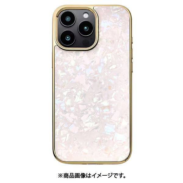 宝石のように輝き、上品かつ洗練されたデザイン 背面はきらきら輝くシェル風のデザインです。 透明感のあるシェルガラスとフレームのメッキの色が華やかで上品な印象に ゴールドのフラットなフレームが甘さを抑え大人な雰囲気を演出します。 高さのある設...