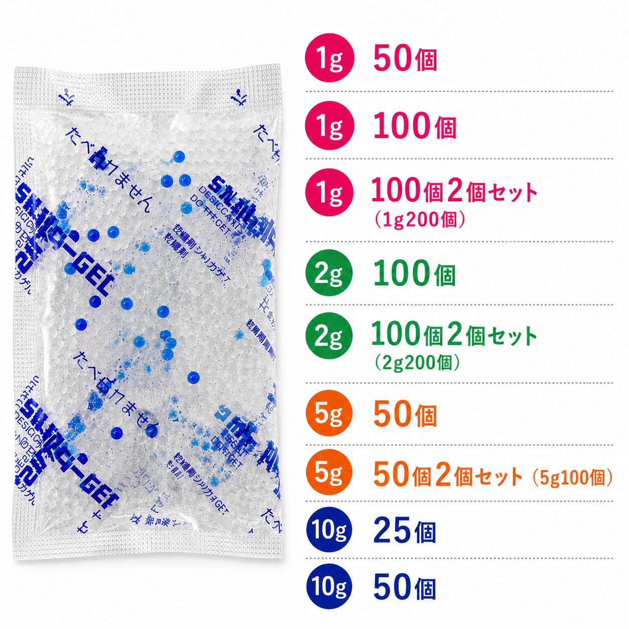 商品情報用途■用途：医薬品、健康食品、食品（菓子）、化粧品、ピアノ用、着物用、押し入れ用、ドライフラワー用としてもご利用頂けます。交換時期■交換時期：シリカゲル青色がピンクへ変化したら取り換え時期になります。メーカー名■メーカー名：株式会社...