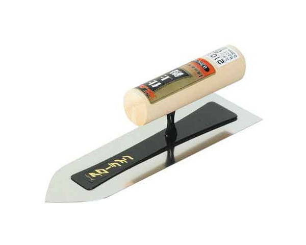 【用途】仕上げ、補修、修正、クロス押さえ、波消し、艶出し用の鏝。【機能・特徴】シンナー類（有機溶剤）で洗えます。溶接にかわる高品質接着剤でこてと背金を接着しています。背金巾をバランスよく加工し、こて板にかかる力を全面に分散させることで均一に...