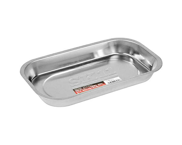 【用途】 ネジ・ボルト・工具などの保持・紛失防止。機能・特徴 サビに強い、ステンレス製です。マグネット無しのため、金属パーツも張付かずに取り出しやすいです。【仕様】 ●サイズ(約)：136×230×28mm。