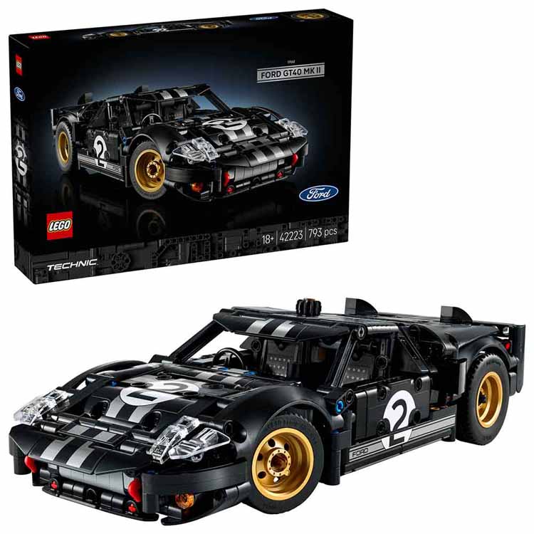 ◇カーモデル組み立てキット：クラシックカーを細部に至るまでリアルに再現できるレゴ(R)テクニック 1966 Ford GT40 MKII レースカー◇リアルなギミック：ルーフのつまみでステアリングを操作でき、ドアを開けて車内のレバーを押すと...