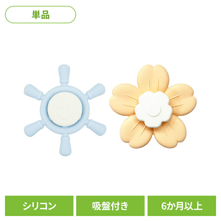 【ブルー】羽はシリコン製！なめても、カミカミしても安心！裏側は吸盤付き！【オレンジ】船の操縦ごっこもできる！安心のシリコン素材！●商品サイズ（cm）幅約11×奥行約3×高さ約11●商品重量約0.079kg●材質シリコン、POM樹脂●対象年齢...